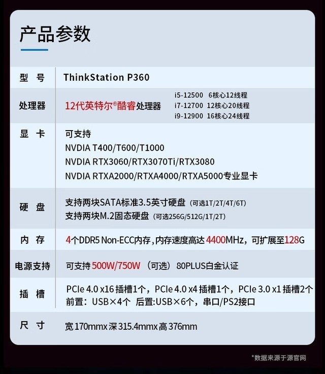 江苏联想P360 第12代英特尔酷睿i7授权代理商有货（全文）-联想ThinkStation P360(i7 12700/16GB/256GB ...